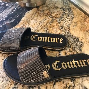 Juicy Couture | Shoes | Juicy Couture Slides With Bling | Poshmark